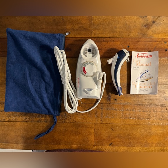 Sunbeam | Other | Nwot Sunbeam Travel Iron With Instruction Book And ...